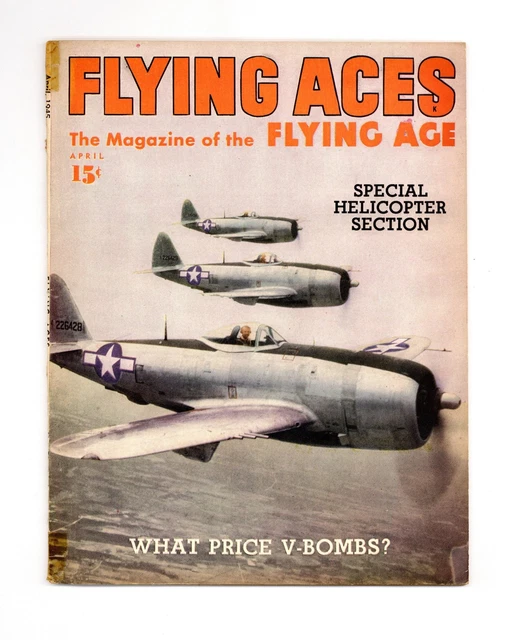 FLYING ACES PULP / Magazine Apr 1945 Vol. 50 #1 VG Low Grade £7.09 ...