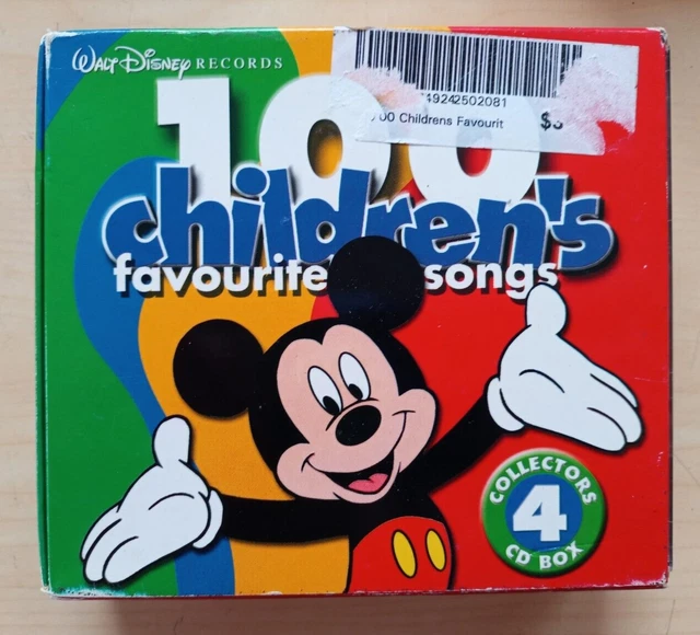 WALT DISNEY RECORDS 100 Children's Favourite Songs Collectors 4 CD Box ...