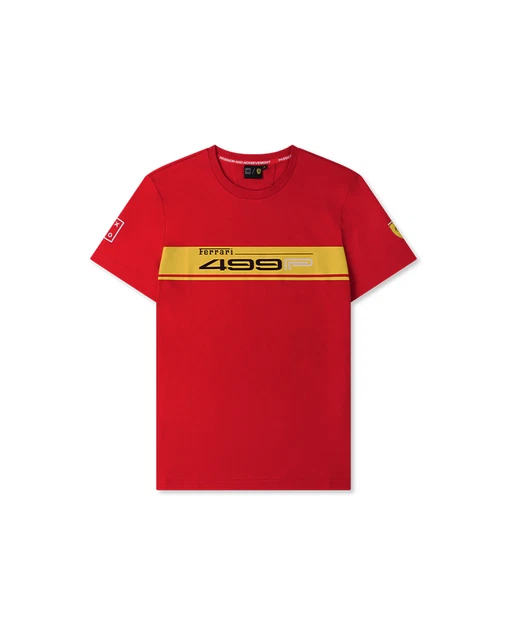 T-SHIRT OFFICIEL SCUDERIA Ferrari WEC Équipe 499P Enfant Rouge Le Mans ...