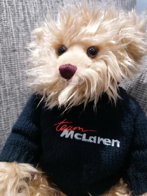 GENUINE OFFICIAL MCLAREN F1 Racing Team Teddy Bear Mascot Rare ...