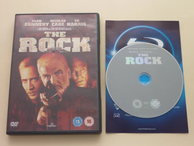 THE ROCK DVD Film Sean Connery Nicolas Cage Ed Harris Movie 90s Action ...