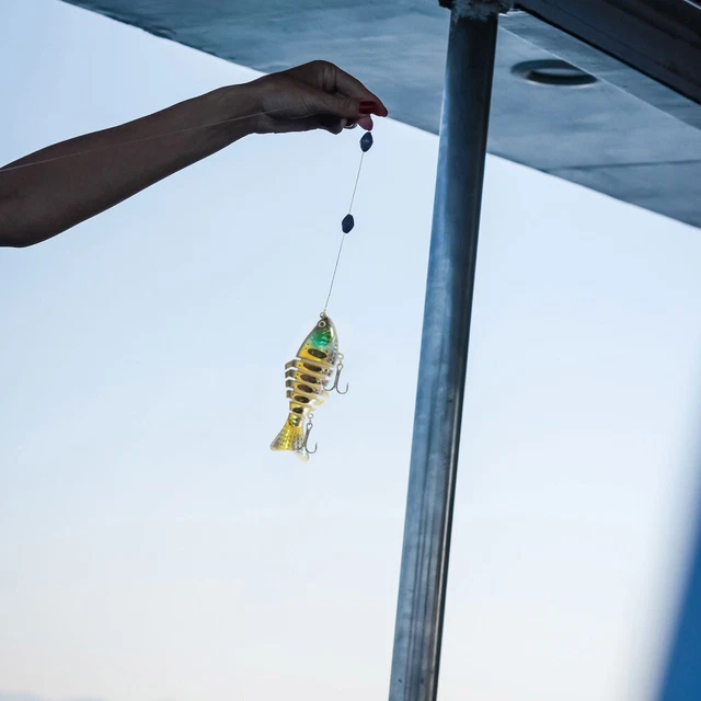 FISHING LURES FAKE Multi Jointed Bass Bait Saltwater Fishing ...