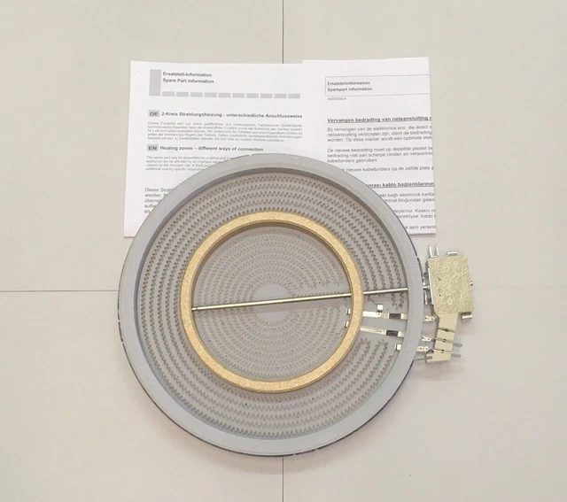 BOSCH CERAMIC GLASS Cooktop DUAL DOUBLE Hotplate Element PKC875T01A/03 ...