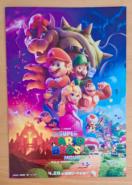 SUPER MARIO BROS Movie Style A Original Japanese Chirashi Mini Poster £ ...