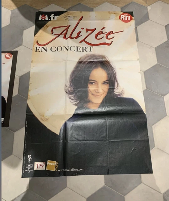 AFFICHE DE TOURNÉE En Concert Alizée EUR 60,00 - PicClick FR