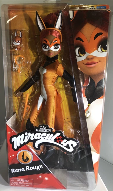 MIRACULOUS LADYBUG RENA Rouge Fox Action Figure 10.5" Doll Orange Zag ...
