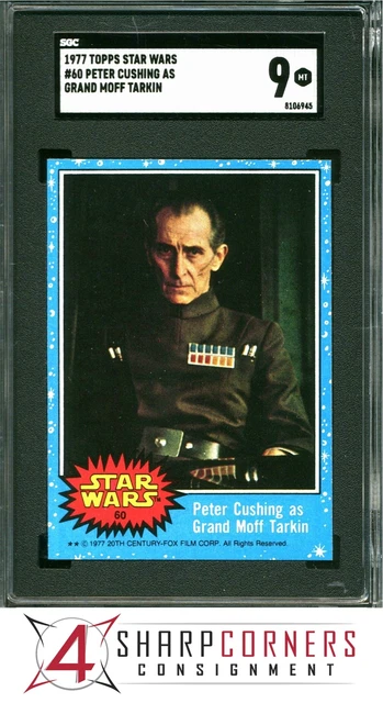 1977 TOPPS STAR Wars #60 Peter Cushing Comme Grand Moff Tarkin Pop 1 ... 1977 TOPPS STAR Wars #60 Peter Cushing Comme Grand Moff Tarkin Pop 1 ...