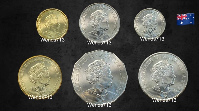 AUSTRALIAN 2023 6 coin Uncirculated Year Set Featuring "D" Mint Mark ...
