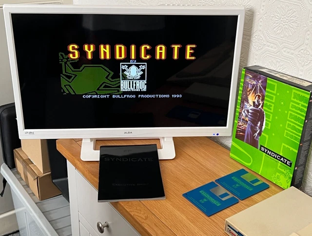 AMIGA BULLFROG SYNDICATE Vintage Game - Boxed & Working -😎Featured ...