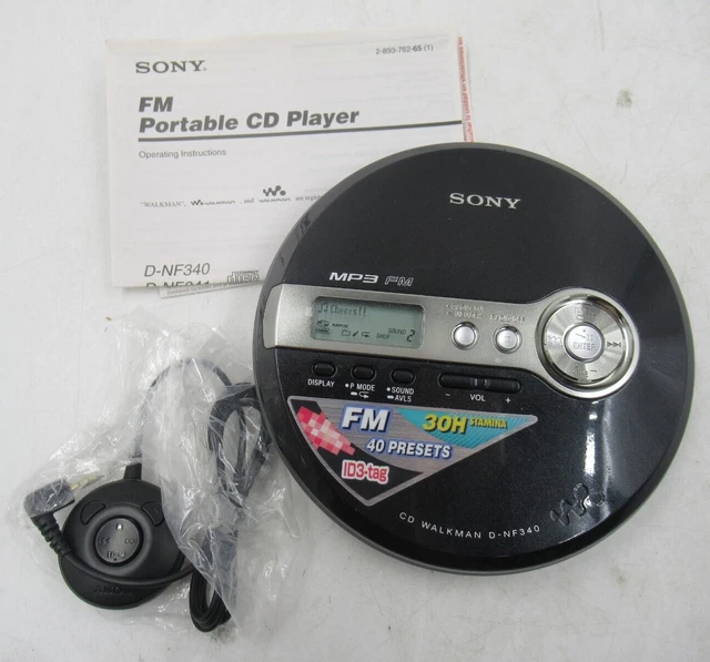 SONY CD WALKMAN D-NF340 Portable CD Player T2540 E2 £14.99 - PicClick UK
