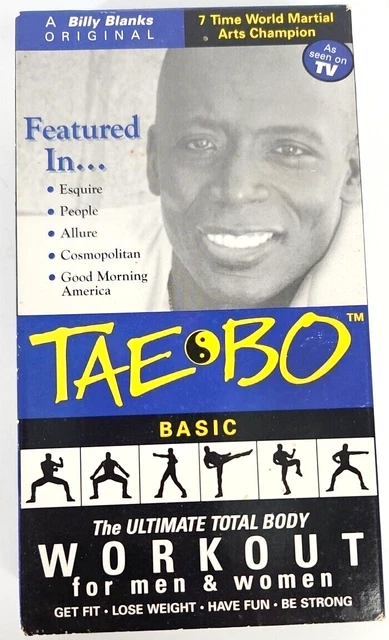 TAE BO BASIC VHS Tape Billy Blanks Ultimate Total Body Exercise 1998 £5 ...