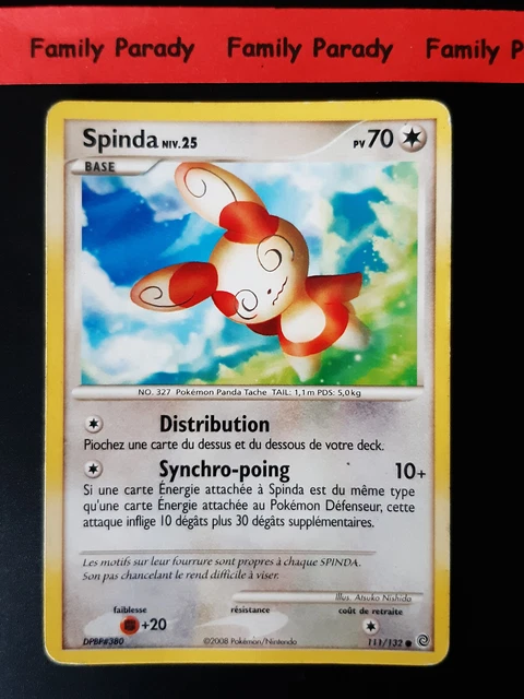 SPINDA 111/132 DIAMANT et Perle Merveilles Secretes Carte Pokemon FR ...
