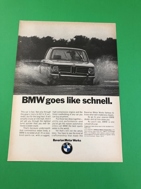 1967 1968 1969 1970 1971 1972 1973 Bmw Original Vintage Print Ad Advertisement $8.99 - PicClick CA