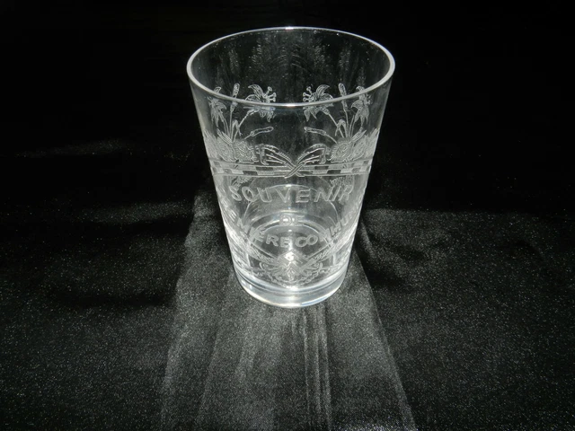 ANCIEN VERRE SOUVENIR de Communion cristal dégagé à l'acide Baccarat / St Louis EUR 49,90 ...
