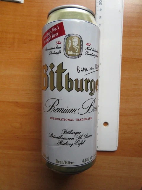 LEERE DOSE ALU / Blechdose Bierdose 0,5L Bitburger Pils von 1999 Bier ...