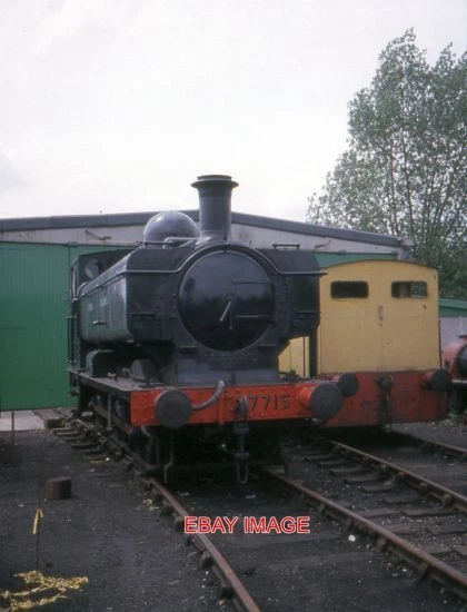 PHOTO PRESERVED Gwr Pannier Tank Engine No. 7715 At Rest In The Yard At ...