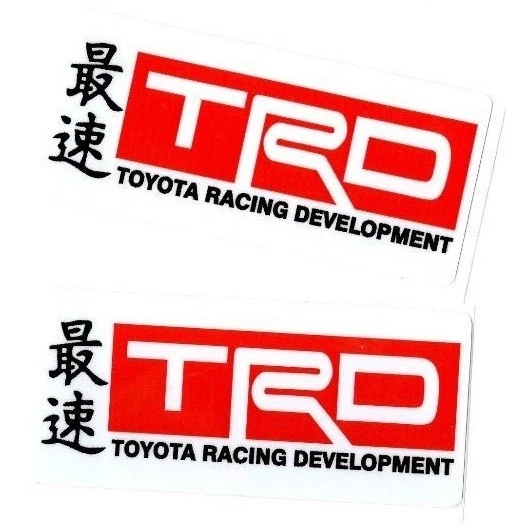 TOYOTA RACING DEVELOPMENT TRD Decals *Japan Car Truck Window Sticker ...