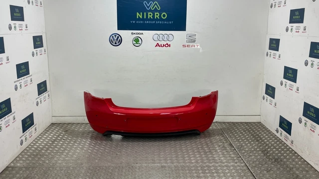 VW POLO R Line Red Complete Rear Bumper Fits 2010 To 2018 6R6807421Ch £ ...