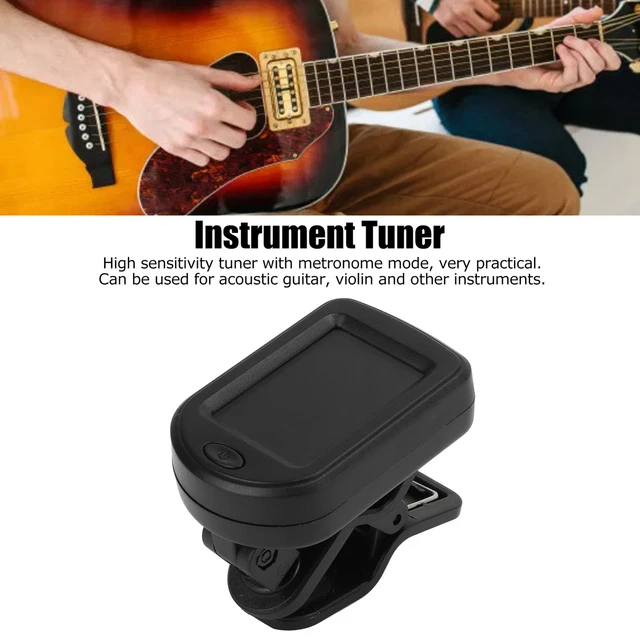AXOC CLIP-ON TUNER Automatic Guitar Shut-off Battery Operated Easy ...