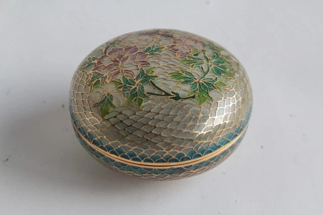 BOITE RONDE ÉMAIL plique à jour Chine (61861) EUR 98,00 - PicClick FR