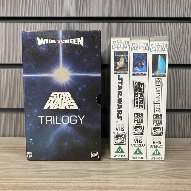 STAR WARS TRILOGY Vhs Theatrical Release Special Widescreen Edition Boxed Set £49.95 - PicClick UK