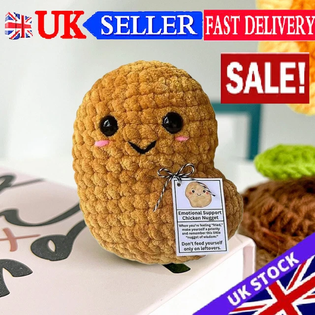 CUTE EMOTIONAL SUPPORT Chicken Nugget, Cute Handmade Emotional Support ...