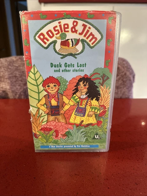 VINTAGE ROSIE AND Jim VHS “ DUCK GETS LOST AND OTHER STORIES” 1995 Pat ...