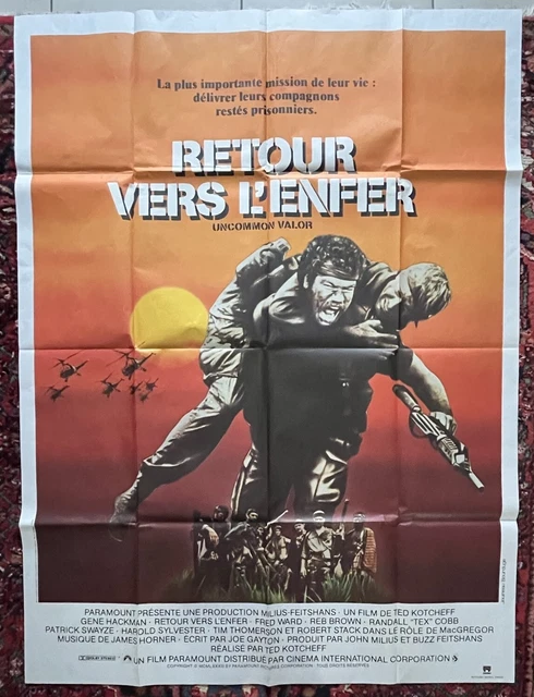 AFFICHE ORIGINALE DE Cinéma - Retour vers l'Enfer - 120x160 cm - 1983 ...