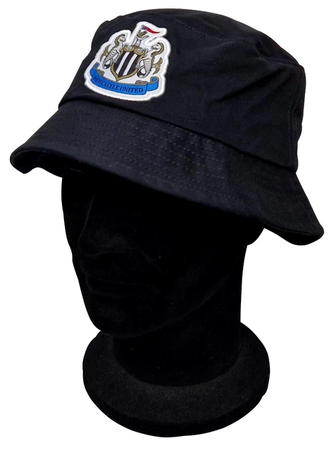 NEWCASTLE UNITED FC Official Bucket Hat Black NUFC Badge 130 Yrs By ...