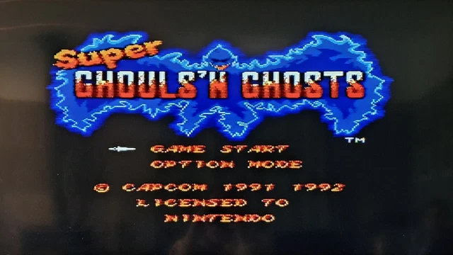 SUPER GHOULS 'N Ghosts GC Super Nintendo SNES AUSPAL -TESTED- and ...