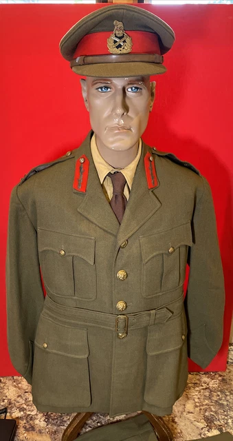 WWII ERA BRITISH Army Major Generals dress uniform with visor cap ...