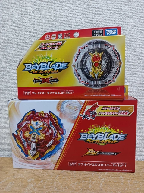BEYBLADE BURST 192 Greatest Rafael.Ov.HXt+& 200 Starter Xiphoid ...