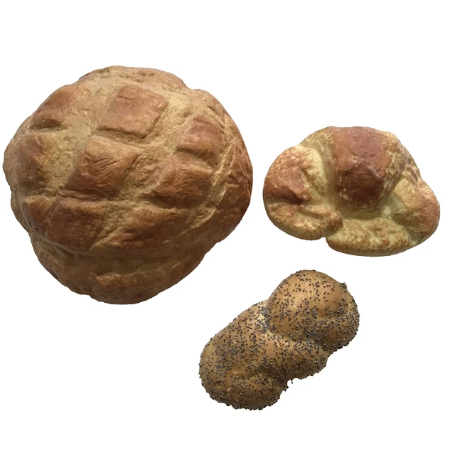 FAKE FOOD BREAD and Rolls Realistic Faux Display Prop Foam Loaves Loaf ...