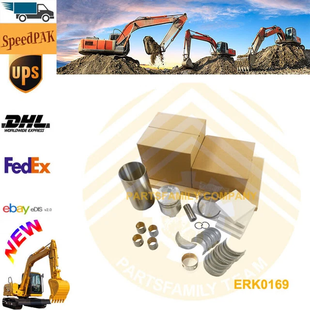 4D94LE ENGINE REBUILT Kit For Yanmar Komatsu 4D94LE FD20-30 C16 Diesel ...