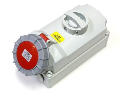 32A SOCKET INTERLOCK 3P+N+E 5 Pin Isolator Switch 380V - 415V ...