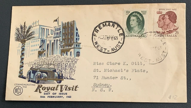 AUSTRALIA FDC WCS 1963 Commemorating The Royal Visit EUR 1,69 - PicClick FR
