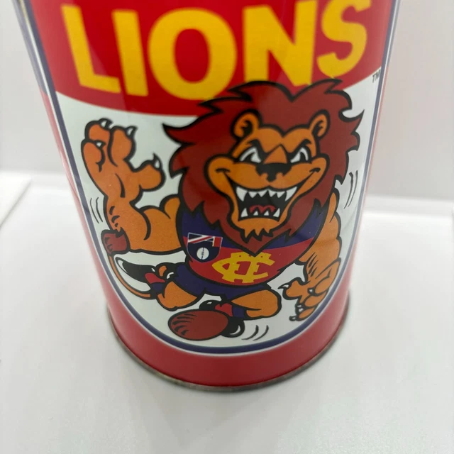 FITZROY LIONS BRISBANE Lions VFL AFL Money Box - Tin Vintage 1990's ...