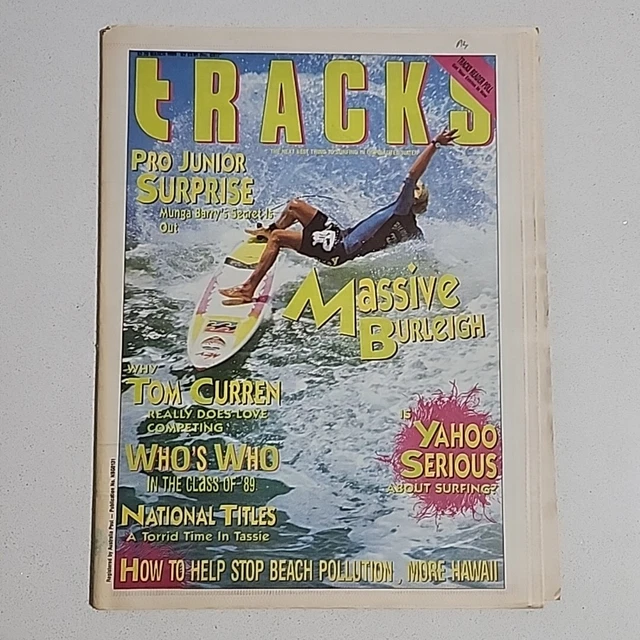 TRACKS - VINTAGE Australian Surfing Newspaper Magazine March 1989 $39. ...