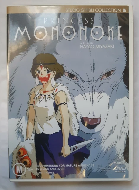 PRINCESS MONONOKE DVD Studio Ghibli Collection Hayao Miyazaki Madman ...