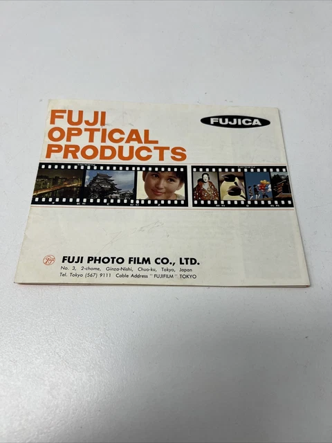 VINTAGE BROCHURE FUJI OPTICAL FUJICA JAPAN CAMERA PHOTOGRAPHY CAMERA ...