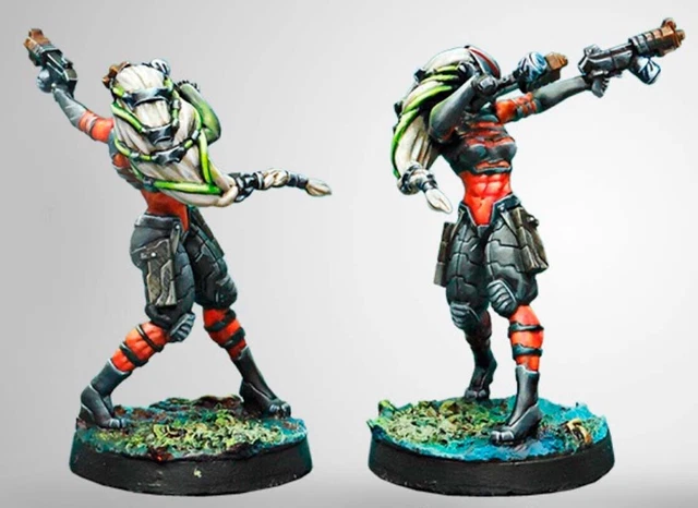 INFINITY NOUVELLE FEMME pilote combinée armée Raicho Morat Corvus Belli ...