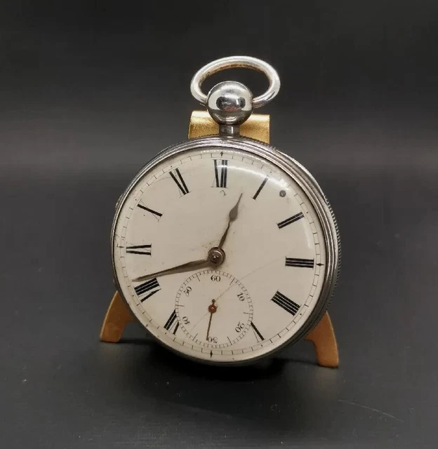 MONTRE GOUSSET COQ Oignon Grande Bretagne Argent Silver Chester 1829 ...