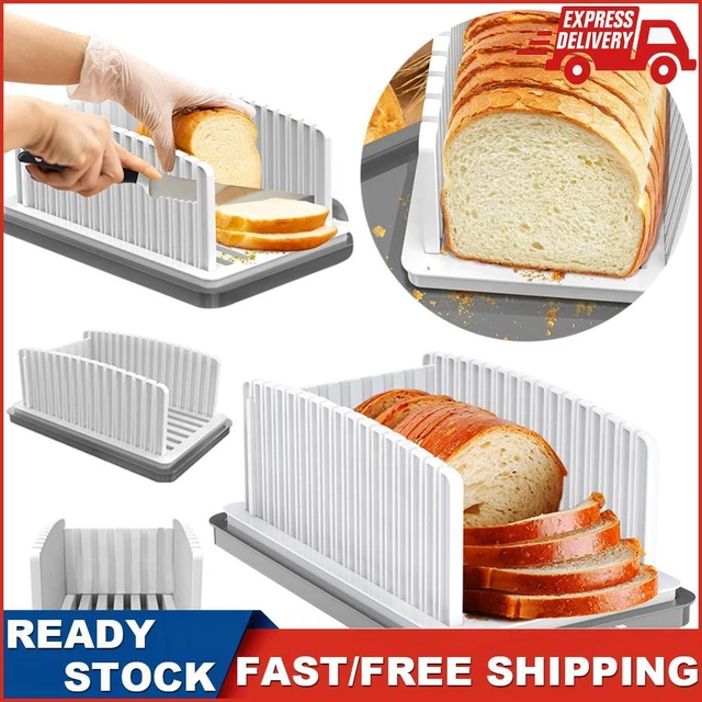 BREAD SLICER WITH Crumb Tray Bread Slicing Guide Bread Cutter Mold ...