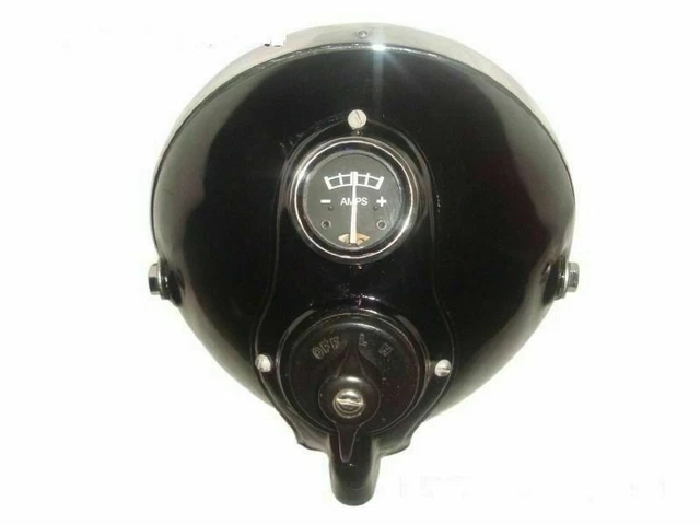 LUCAS TYPE 8& Complete Headlight With Ammeter & Switch Fits Vintage ...
