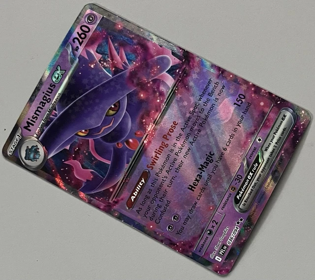 POKÉMON PHANTASMAL FLAMES Mismagius ex Stage 1 Double Rare HoloFoil ...