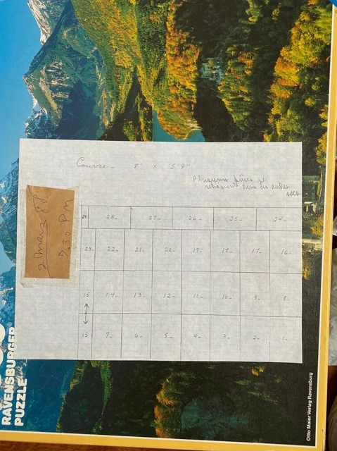 RARE RAVENSBURGER 12000 Neuschwanstein Castle Jigsaw Puzzle 1985 ...