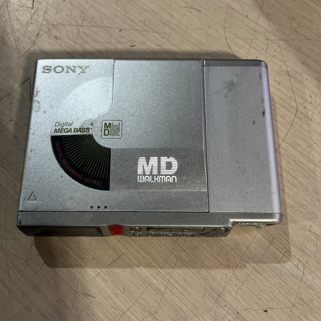 VINTAGE SONY MD Walkman Portable Minidisc Player/Recorder Mega Bass Mz ...