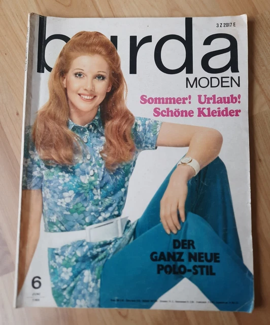 BURDA MODEN 60ER-JAHRE 6 Juni 1969 inkl. Anleitung und Schnittbögen EUR ...