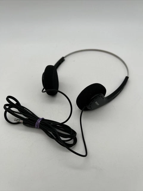 VINTAGE SONY WALKMAN MDR-006 Headphones Black Pads Metal Band On Ear ...