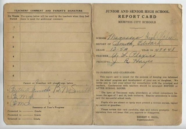 JAZZ TRUMPETER REPORT Card African American Blue Note Memphis Louis ...